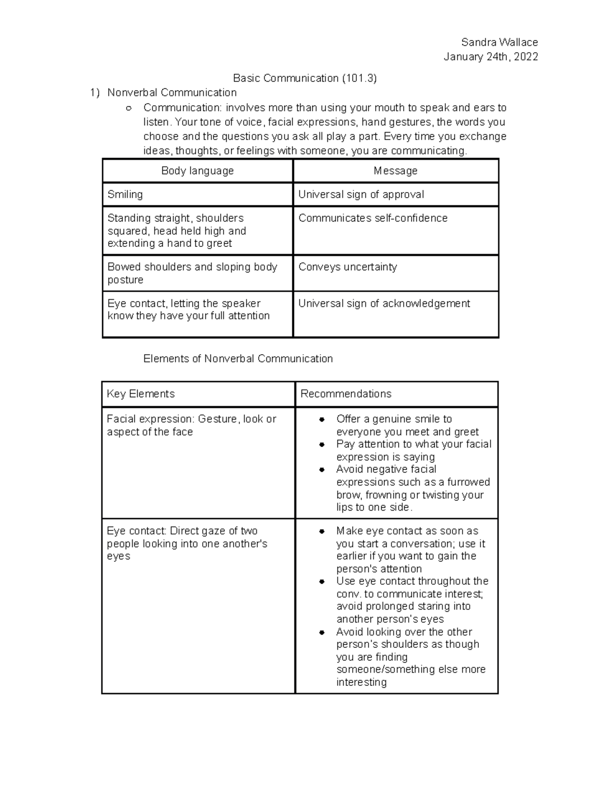Basic Communication (101.3) - January 24th, 2022 Basic Communication ...
