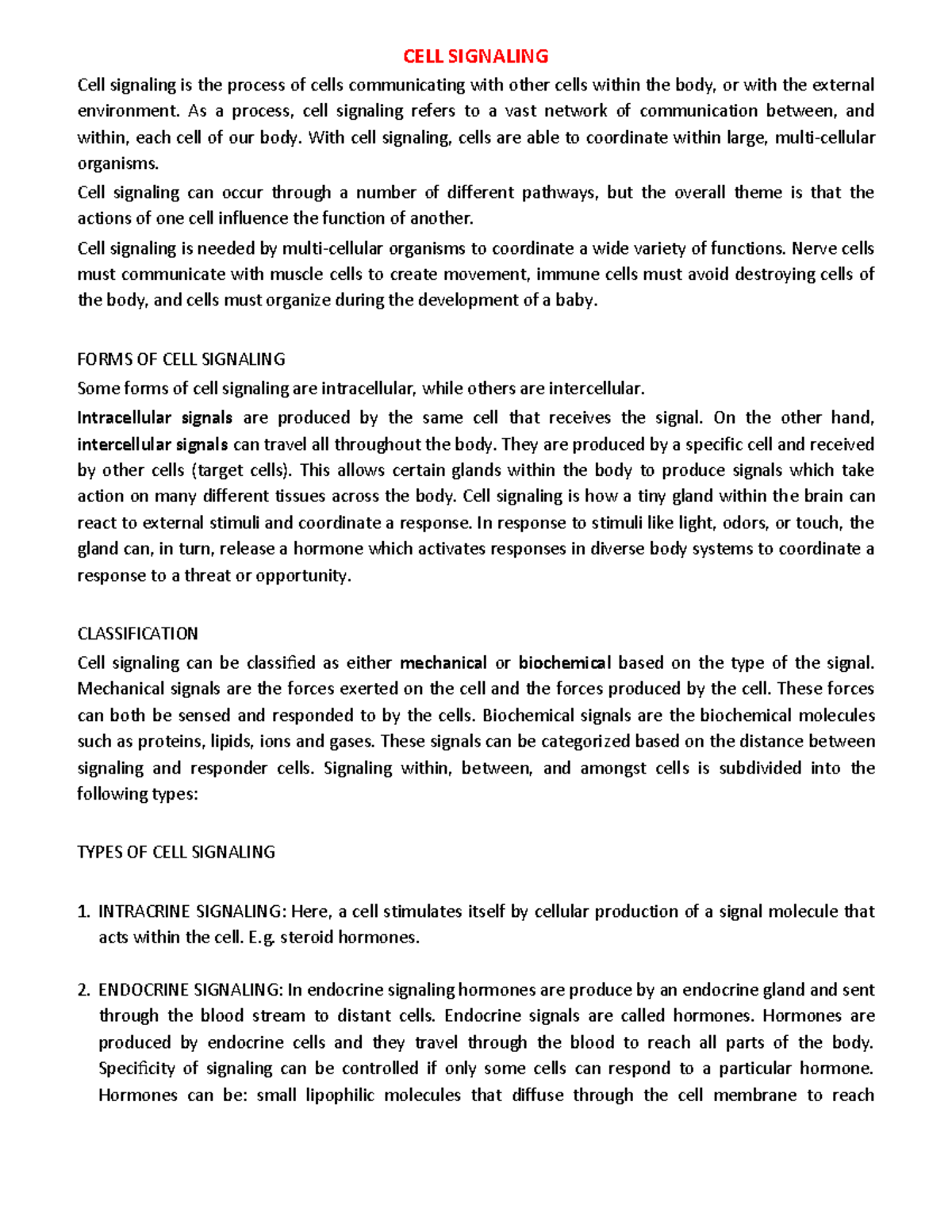 Cell signaling and Electrophysiological techniques - CELL SIGNALING ...
