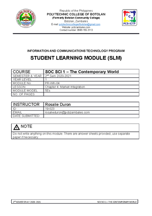 PPG- Module-1 - POLITICS - Philippine Politics and Governance Quarter 1 ...
