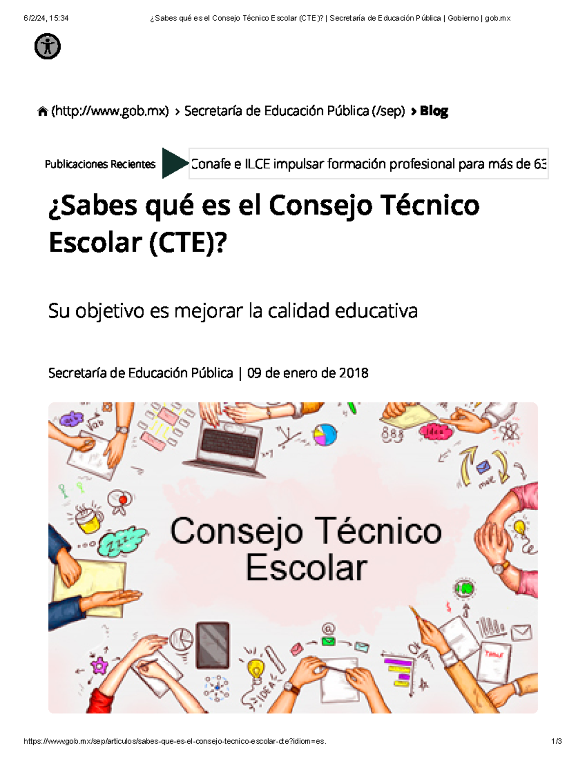 ¿Sabes qué es el Consejo Técnico Escolar (CTE) Secretaría de Educación ...