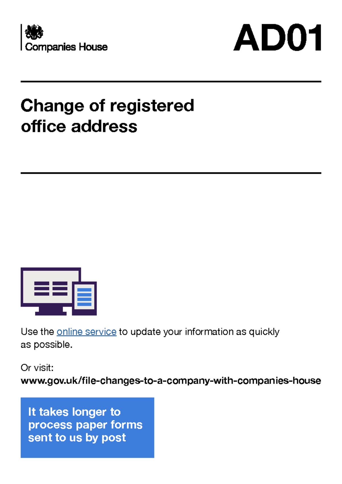 AD01 change of registered office address - Change of registered office ...