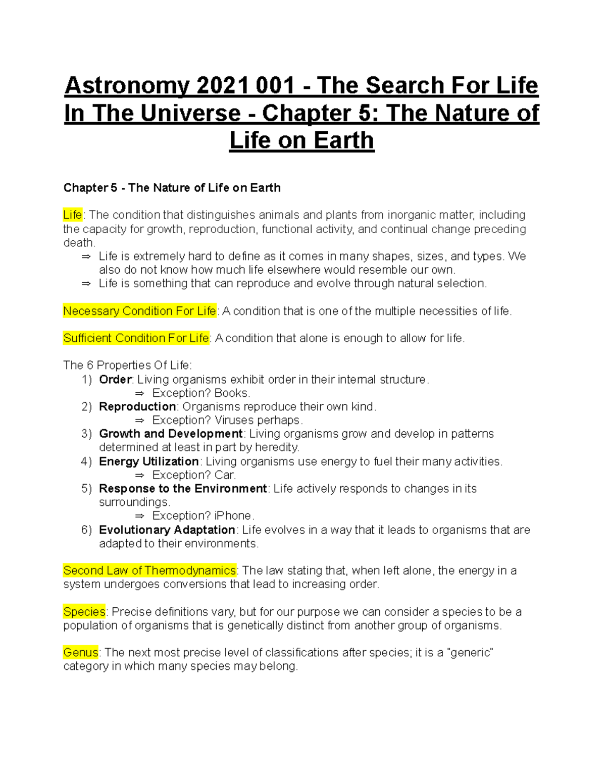 Astronomy Chapter 5 Notes - Astronomy 2021 001 - The Search For Life In ...