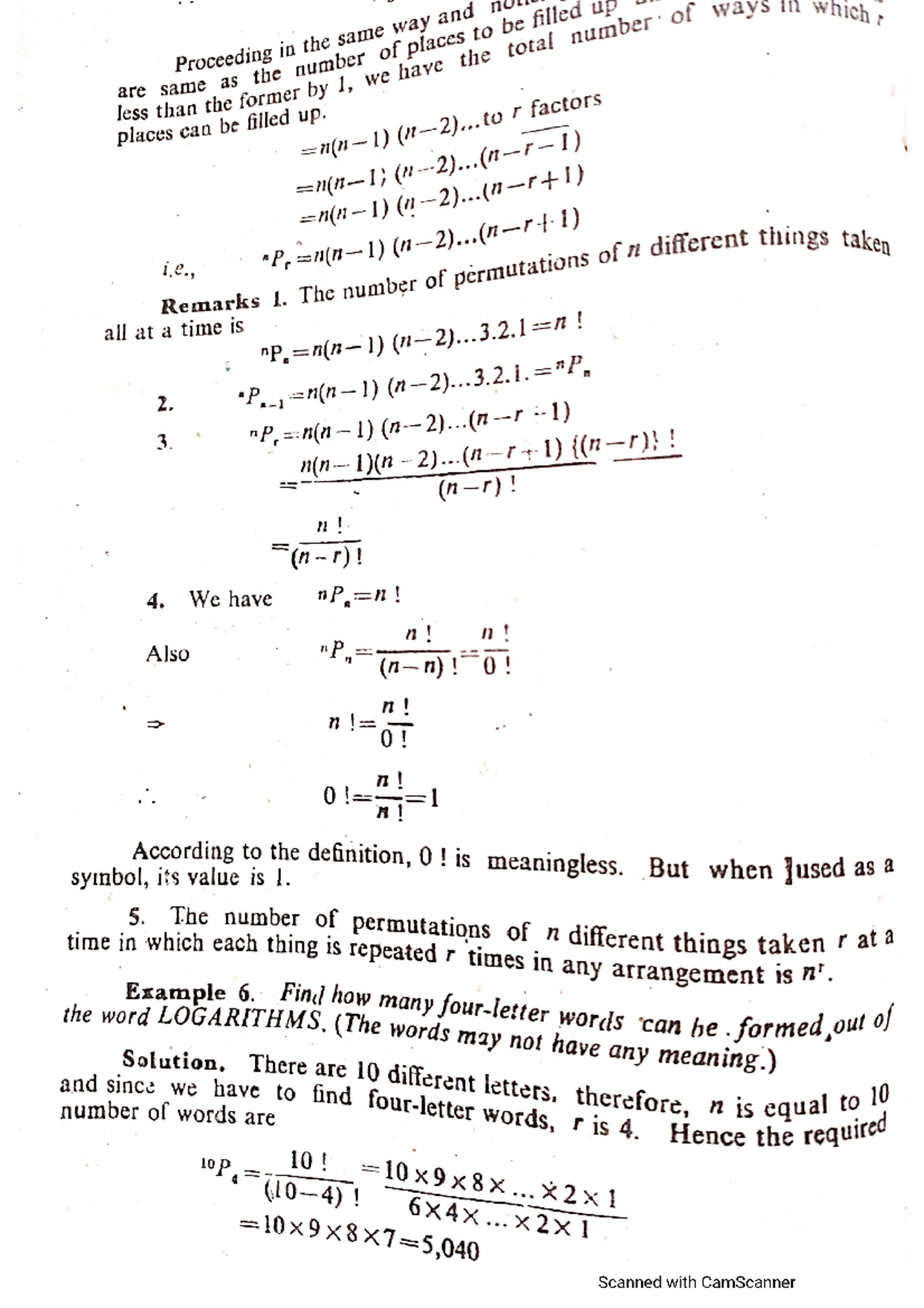 Permutation - its a note for class purpose - General Maths - Studocu