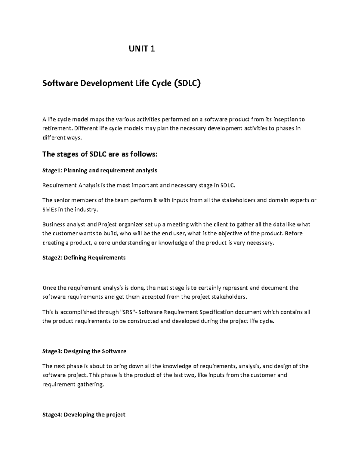 SE module 1 - Software engineering is an engineering branch associated ...