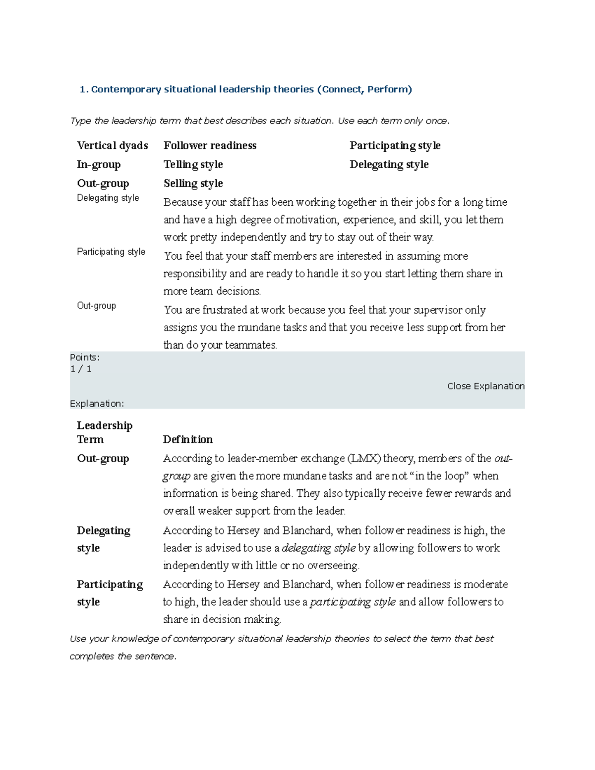 Contemporary situational leadership theories - 1. Contemporary ...