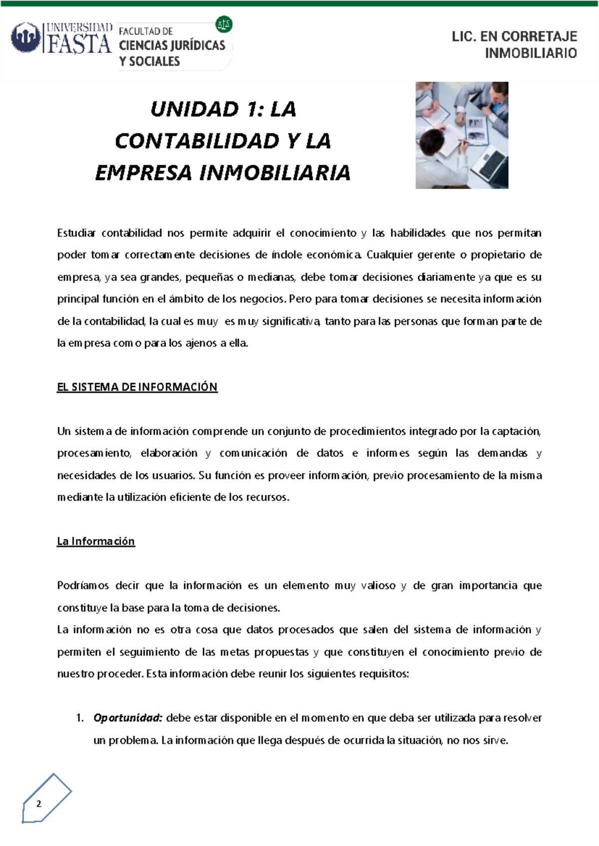 Contabilidad Unidad 1 - Estudiar contabilidad nos permite adquirir el conocimiento y las ...