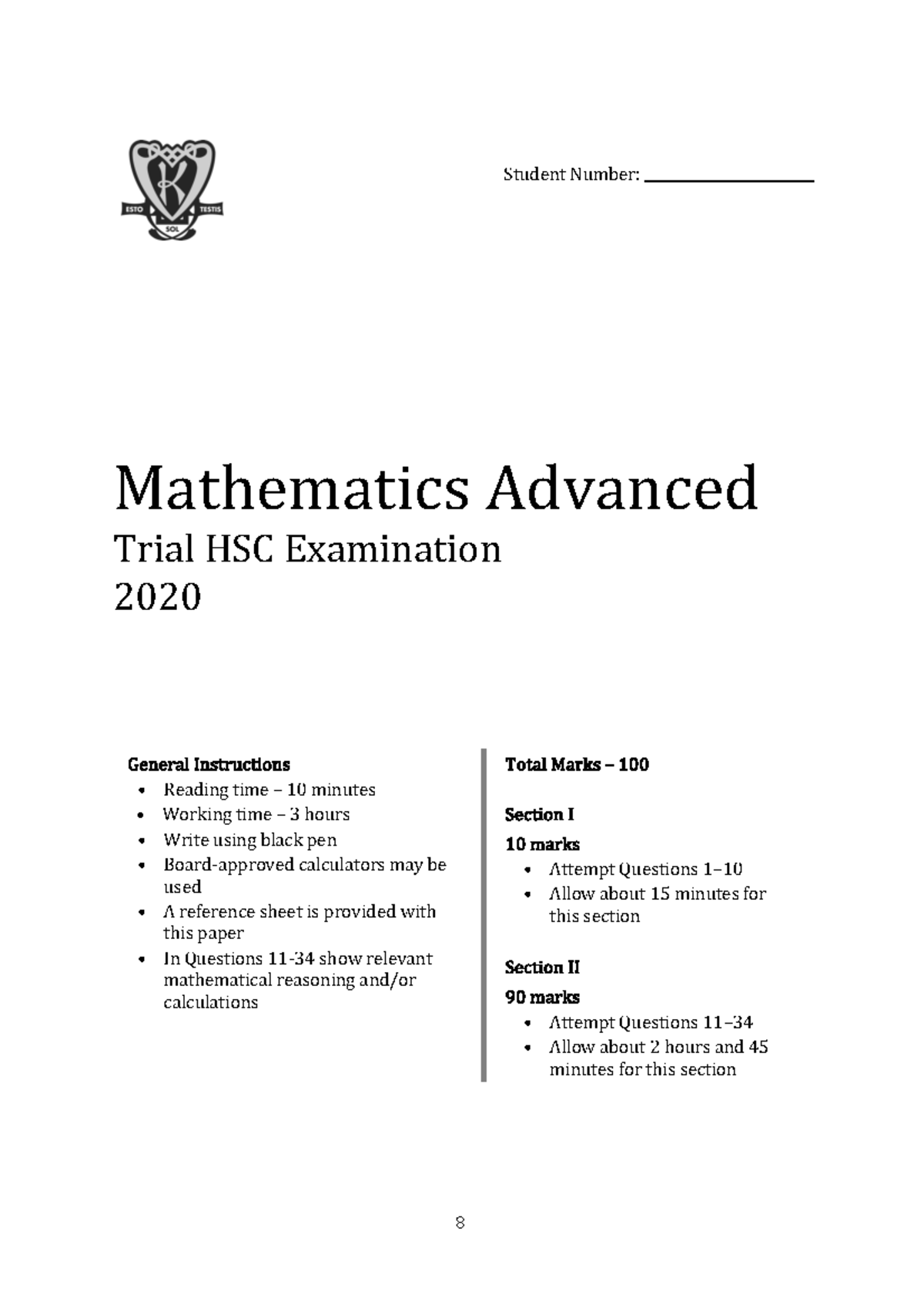 2020 Maths Adv HSC Trial Final ...
