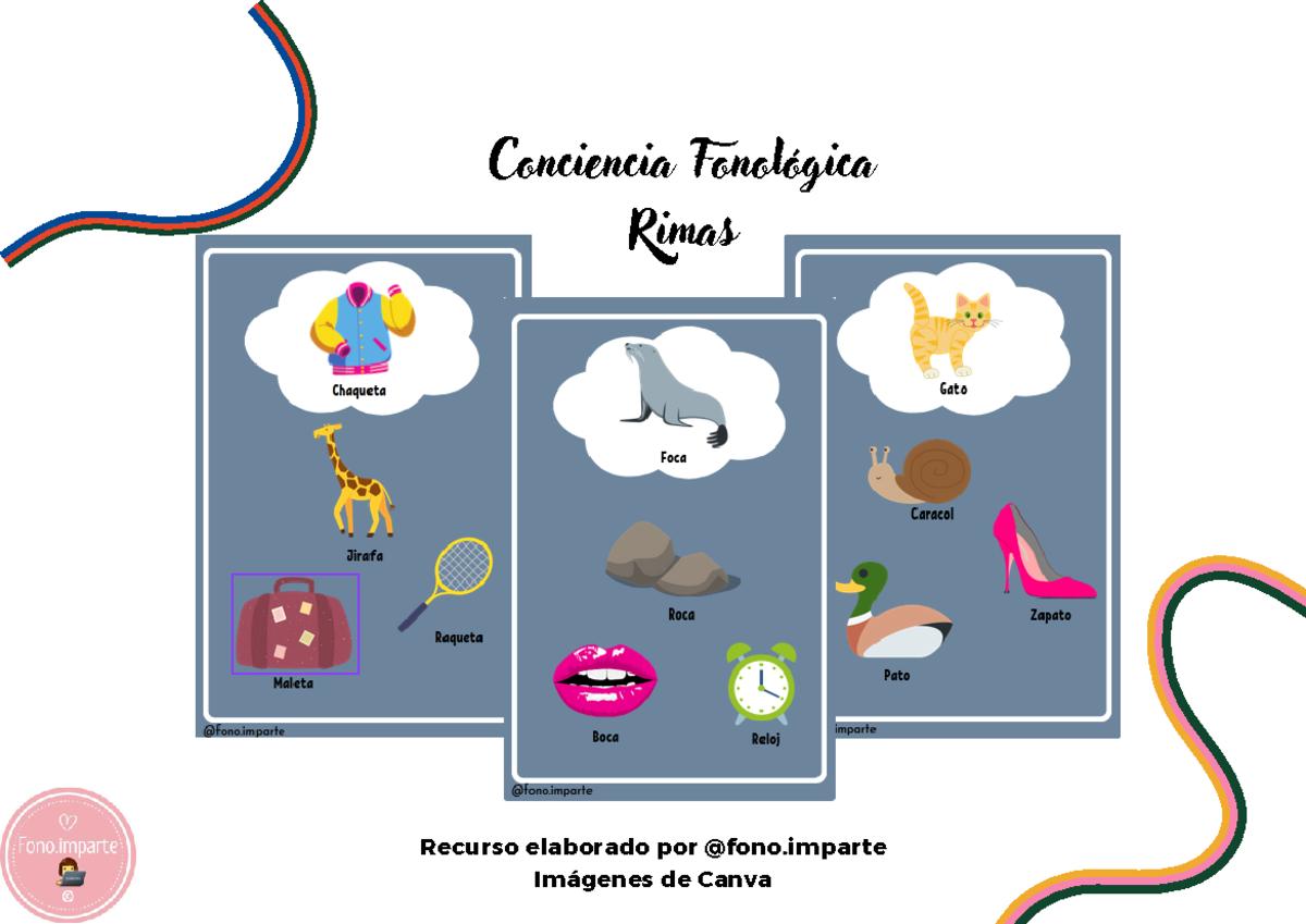 Conciencia Fonológica - Rimas - Conciencia Fonológica Rimas Recurso ...