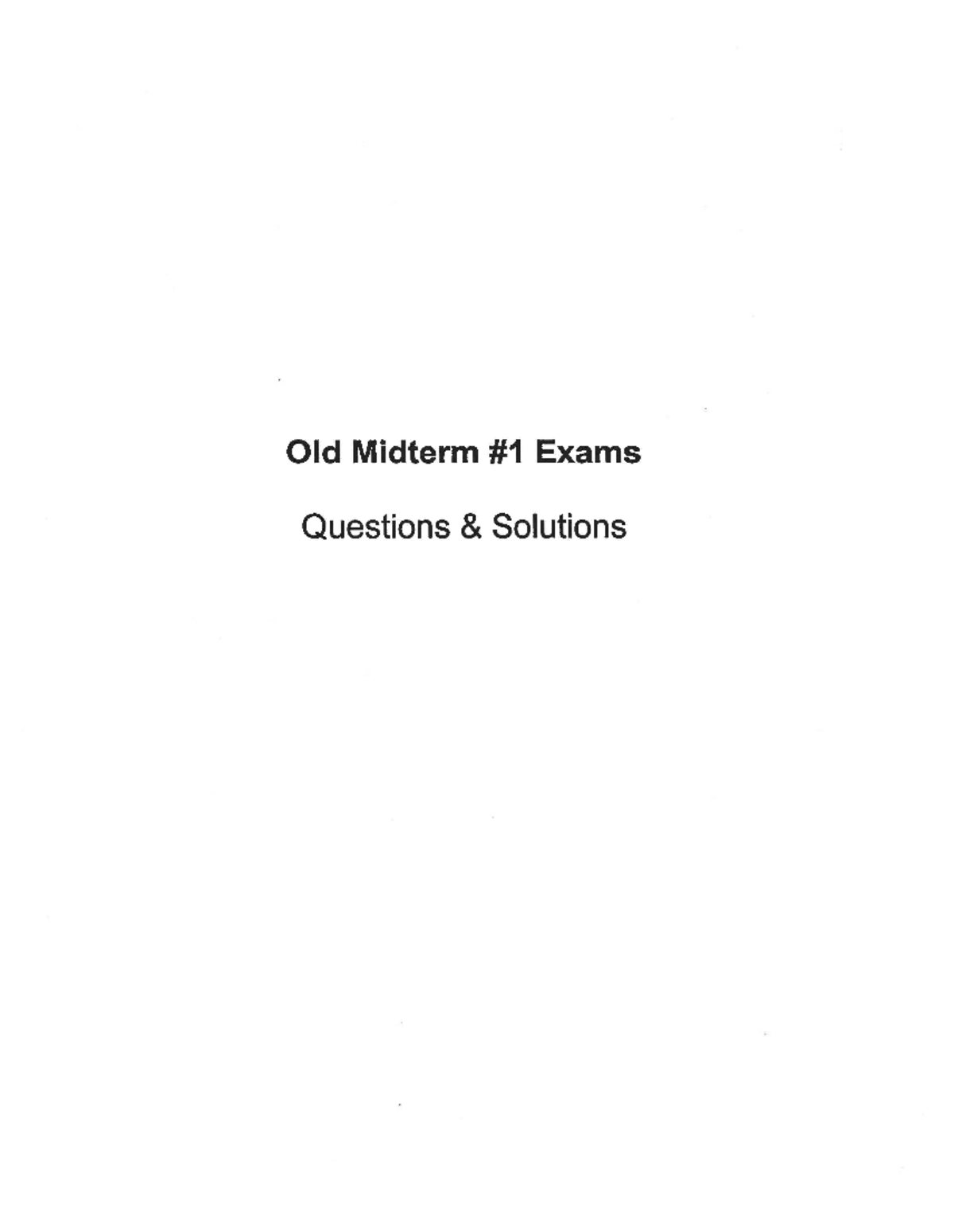 Exam 2012, questions and answers - Investment Policy - Old Midterm Exams Questions Solutions ...