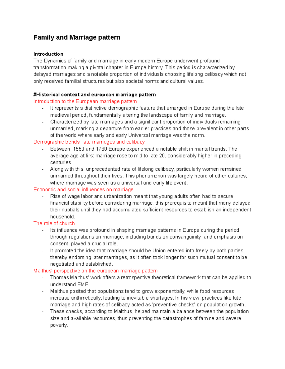 Family and marriage patterns sem4 - Family and Marriage pattern ...