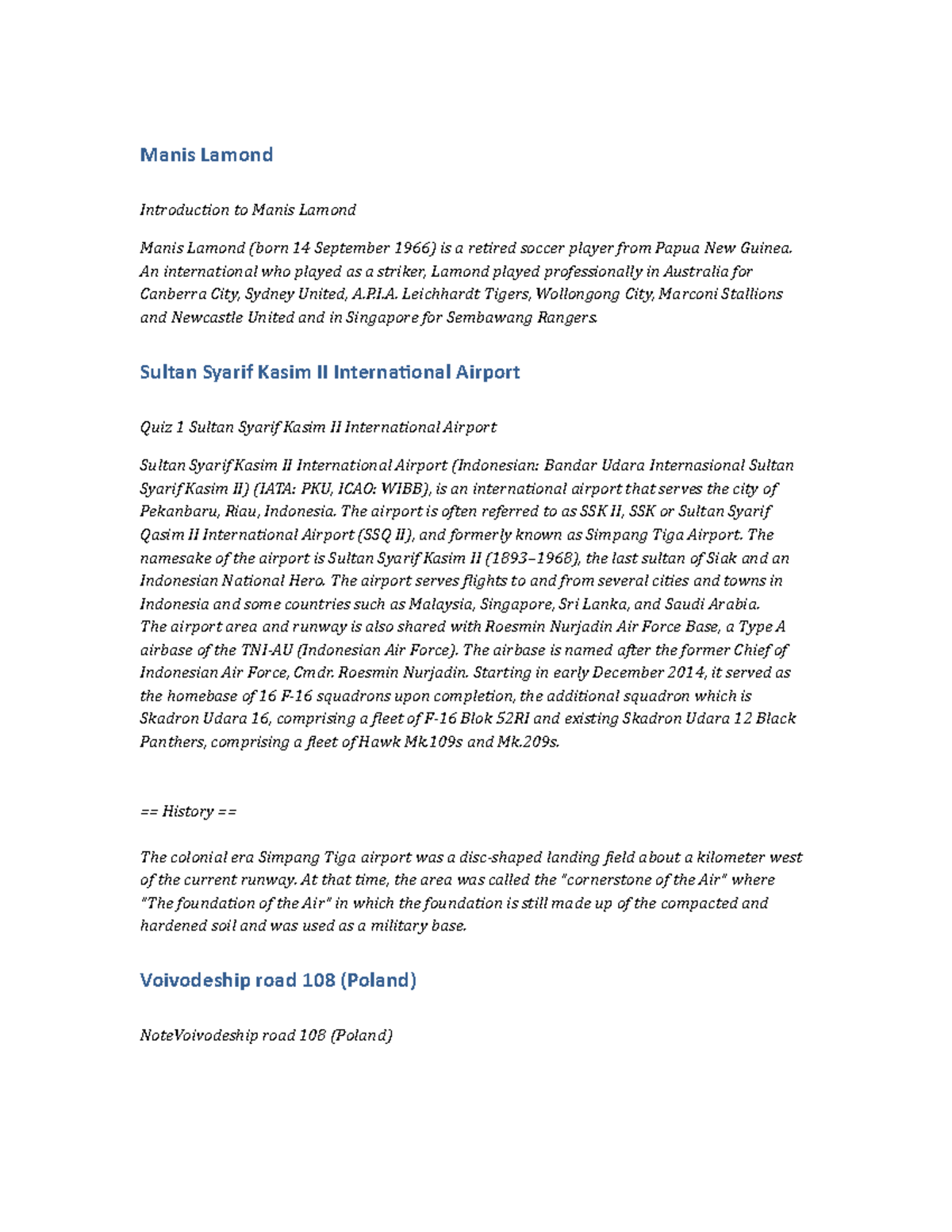 POLS157 Notes Manis Lamond - Manis Lamond Introduction to Manis Lamond ...