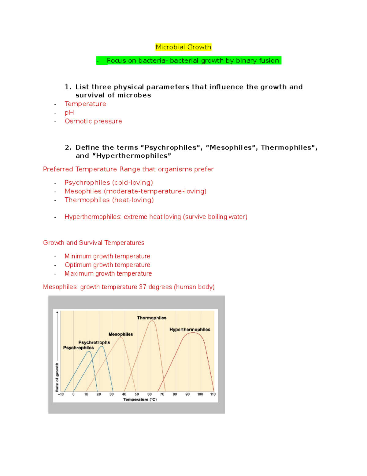 06 Microbial Growth - Microbial Growth Focus on bacteria- bacterial ...