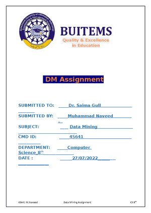 DBMS basic concepts - DATABASE LAB MANUALS Instructor Mr. Atif Student ...