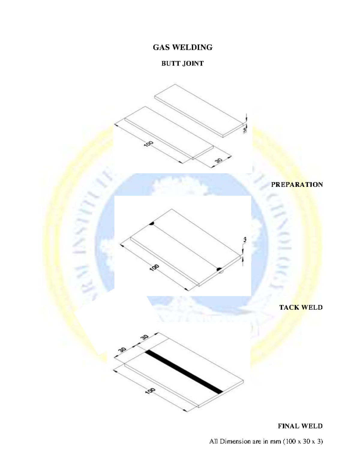 Gas welding butt joint - GAS WELDING BUTT JOINT PREPARATION TACK WELD ...