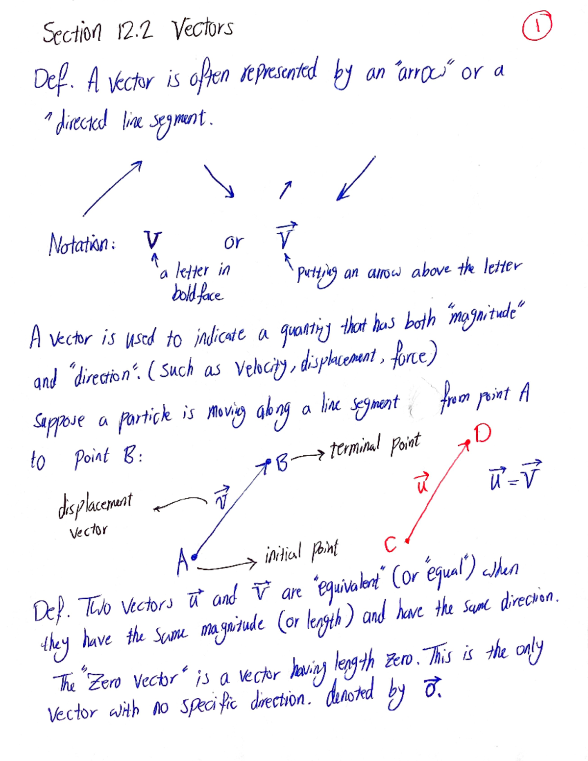 12.2 Section - Daily lecture notes - MATH 243 - Studocu