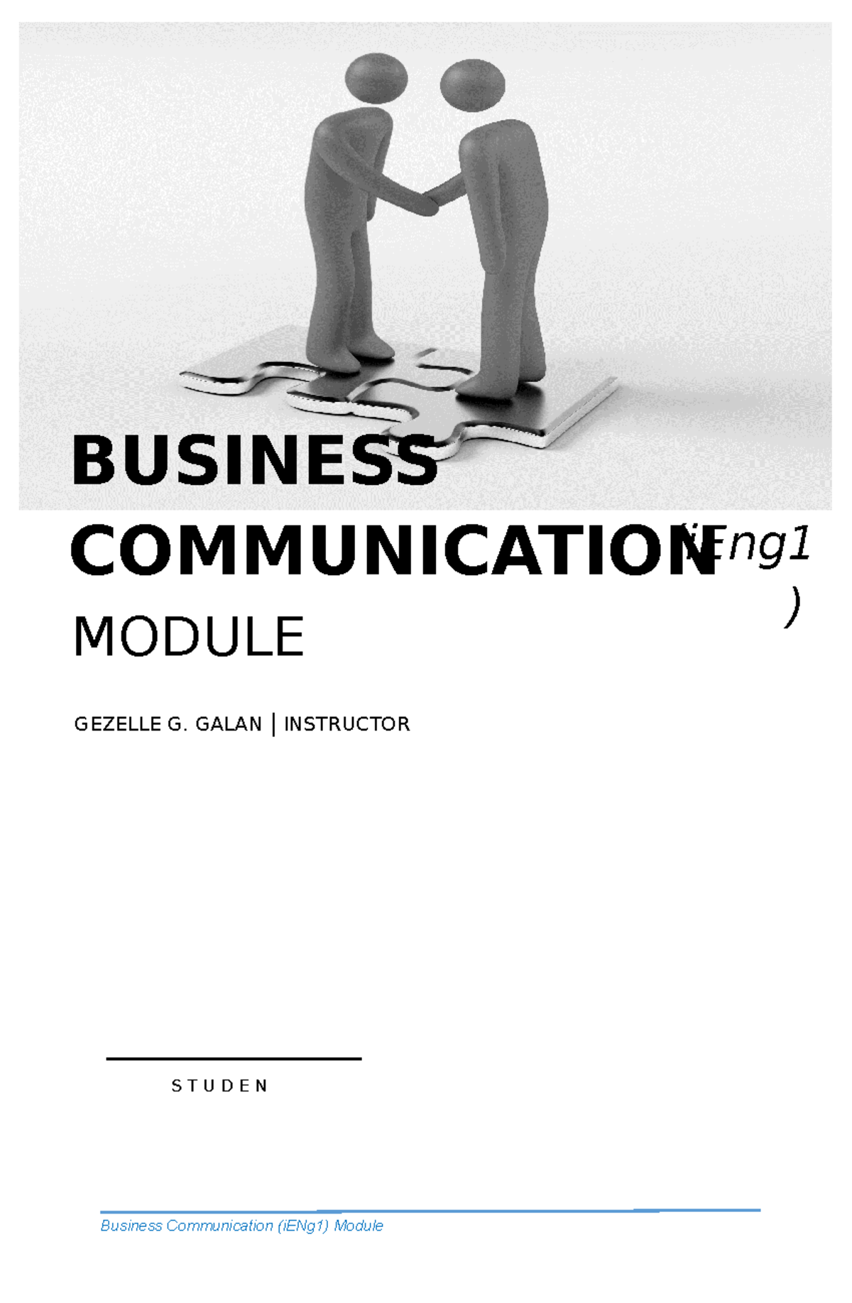 Business Communication Module - BUSINESS COMMUNICATION (iEng ) MODULE ...