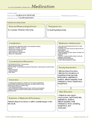 Progesterone - ACTIVE LEARNING TEMPLATES THERAPEUTIC PROCEDURE A ...