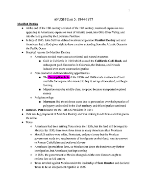 Apush Unit 7 1890-1945 - Lecture notes that cover United States history ...