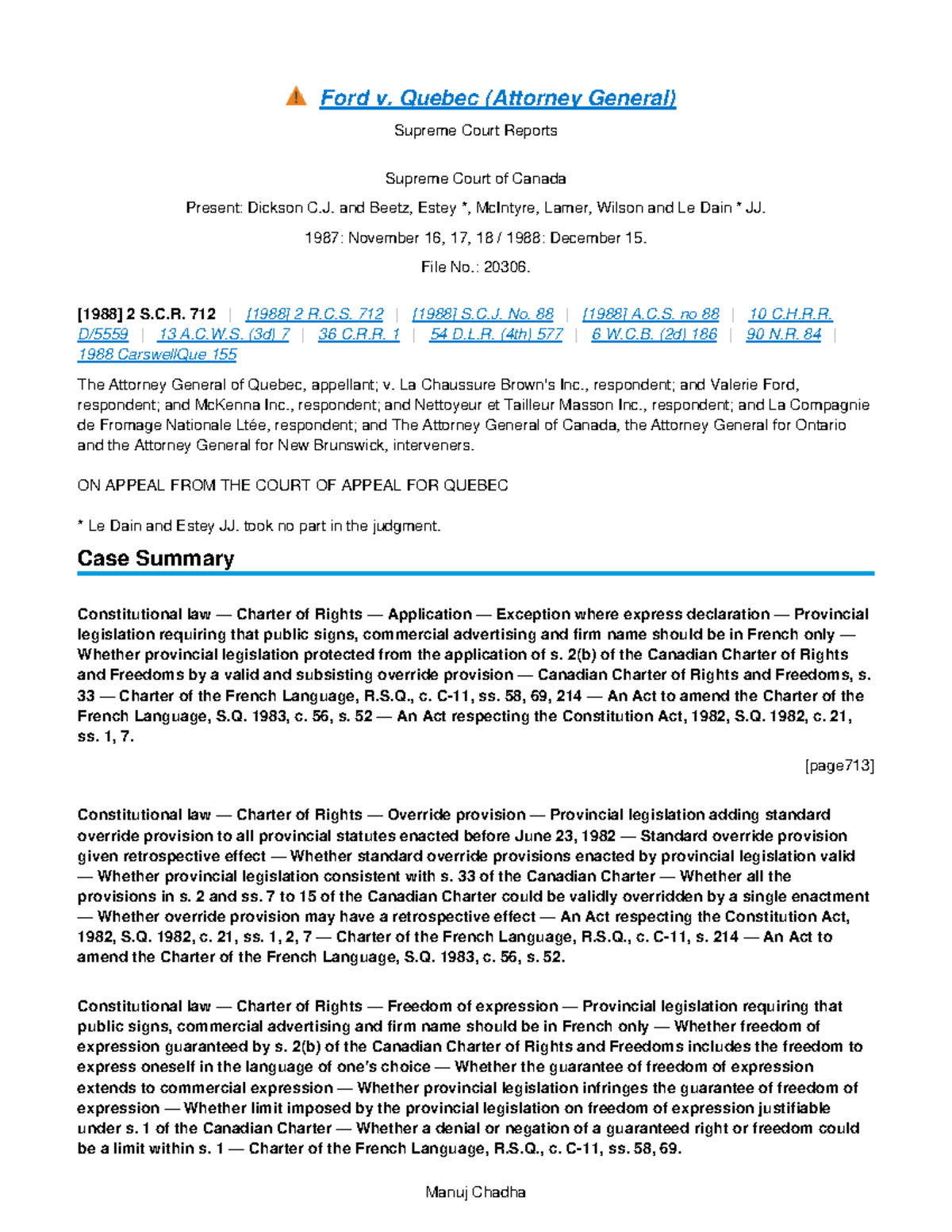 4 - ddddddddddddddddd - Ford v. Quebec (Attorney General) Supreme Court ...