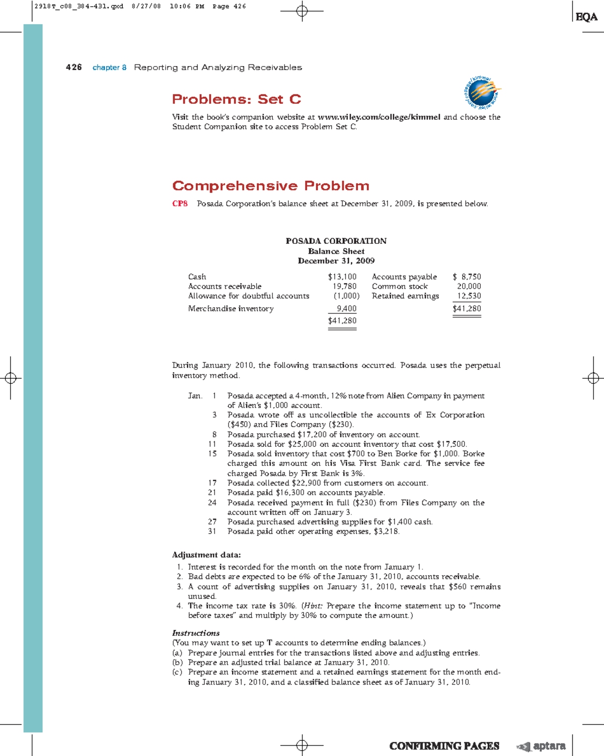 Chapter-8-dragged - accounting - Comprehensive Problem CP8 Posada ...