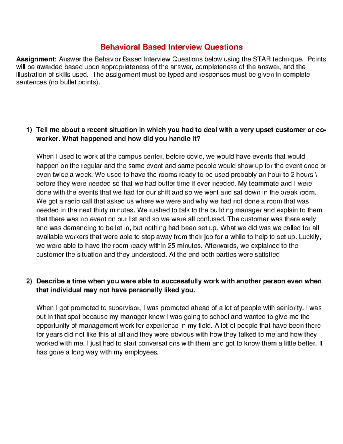 Annotated-Group%209-%20Behavioal%20Questions - Behavioral Based ...