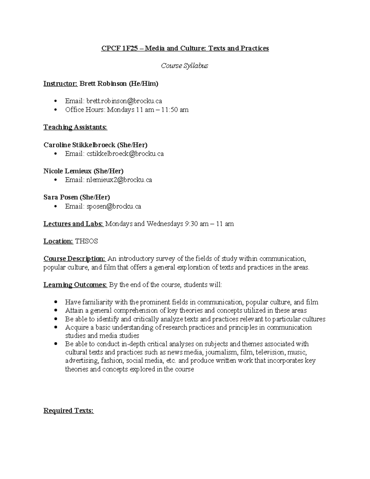 CPCF 1F25-Media Culture Syllabus (13) - CPCF 1F25 – Media and Culture ...