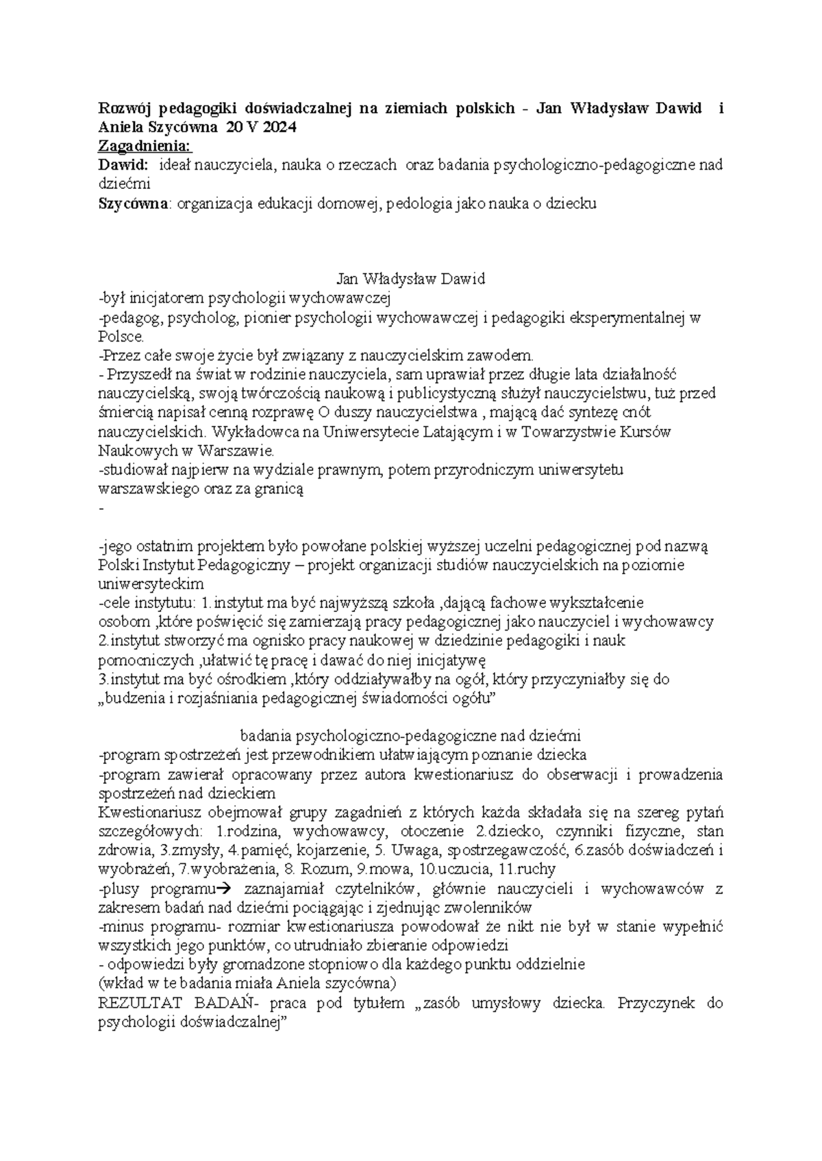 historia wychowania Rozwój pedagogiki doświadczalnej na ziemiach ...
