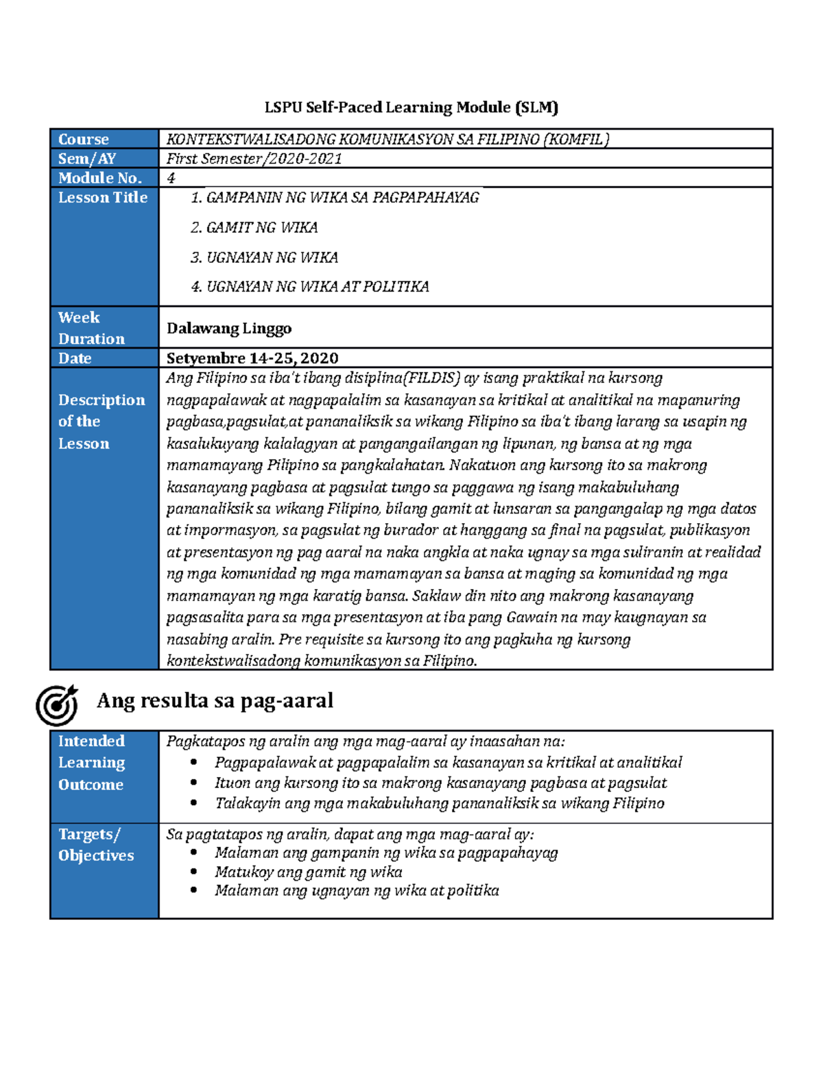 Kom Fil-Module-4 - Module - LSPU Self-Paced Learning Module (SLM ...