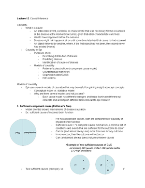 Lecture 13 - Magid - Lecture 13: Confounding and Effect Modification Confounding is the other ...