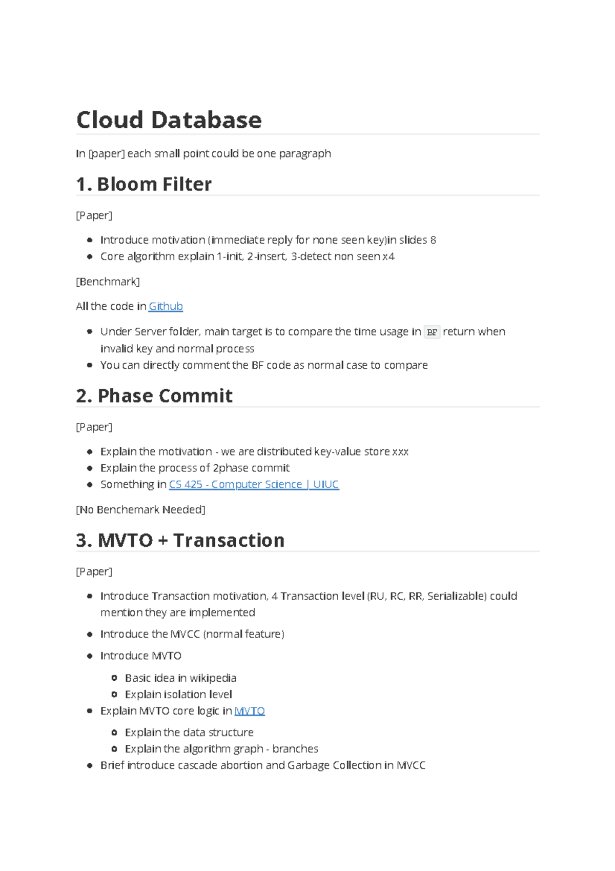 Cloud database - Cloud Database In [paper] each small point could be ...