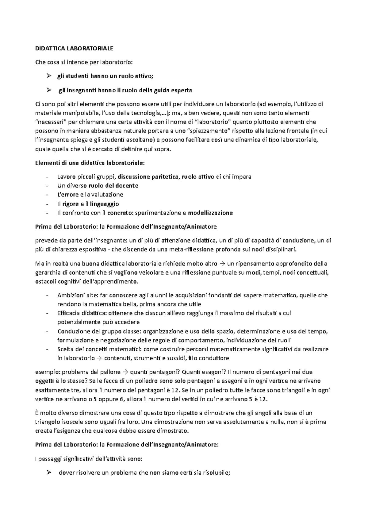 Didattica Laboratoriale - DIDATTICA LABORATORIALE Che cosa si intende ...