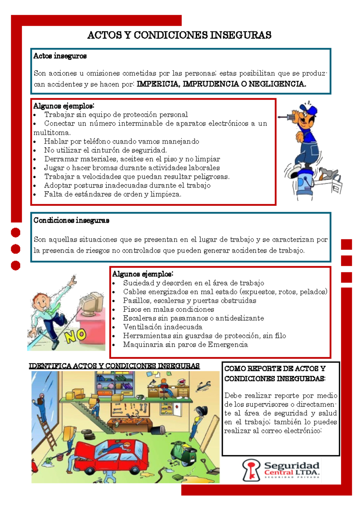 10. Folleto Actos Y Condiciones - ACTOS Y CONDICIONES INSEGURAS Actos ...