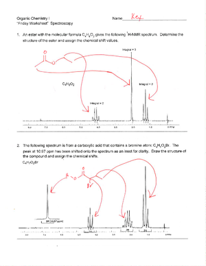 Exam 2 FA2020 Organic - Exam 2: NMR Spectroscopy, Acid/Base Chemistry ...