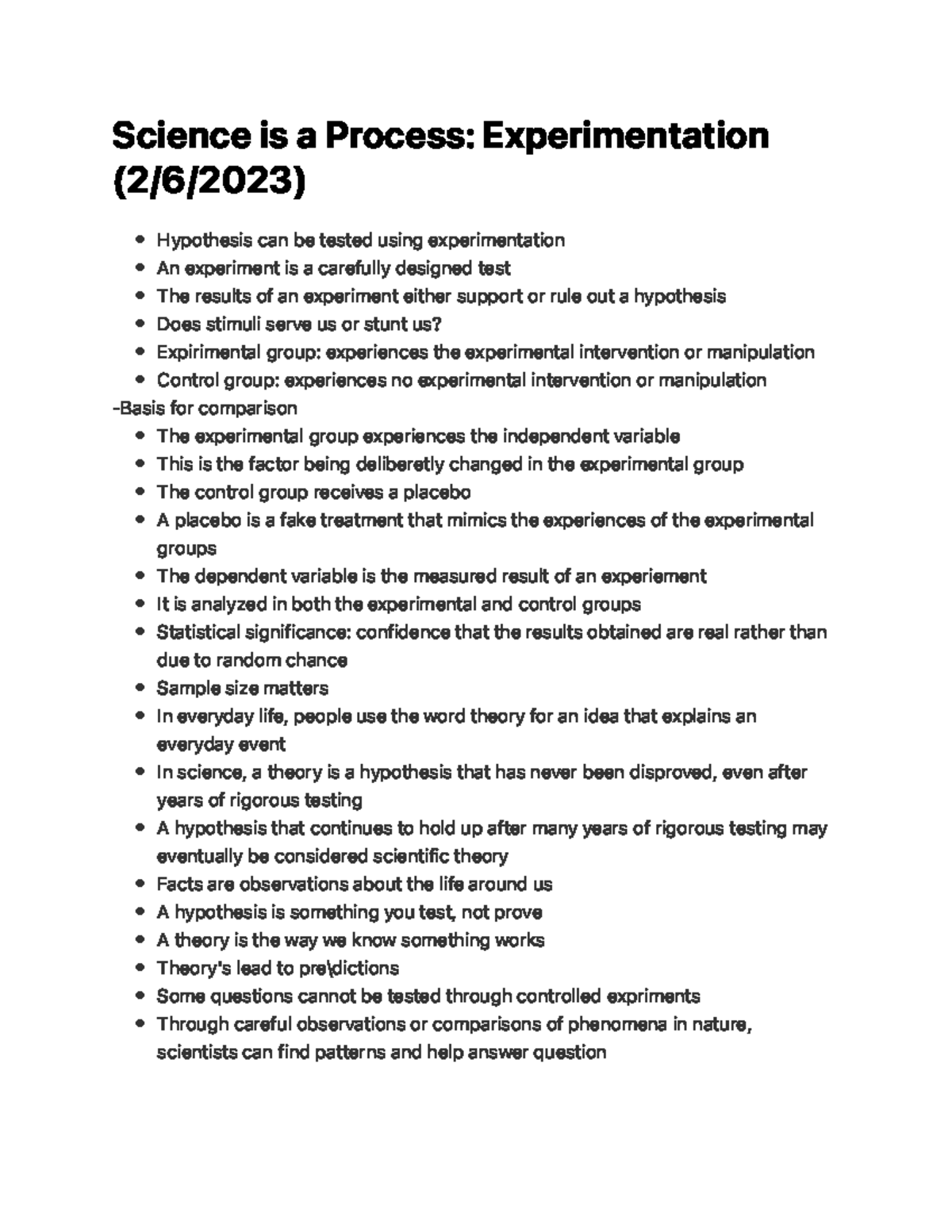 Science is a Process Experimentation (262023) - S c i e n c e i s a P ...