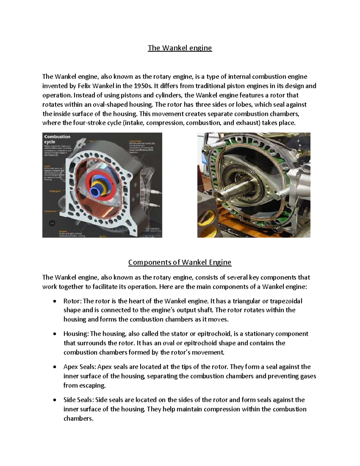 Wankel engine - edskiujyhgtrfedwsaqloikujhytrew - The Wankel engine The ...