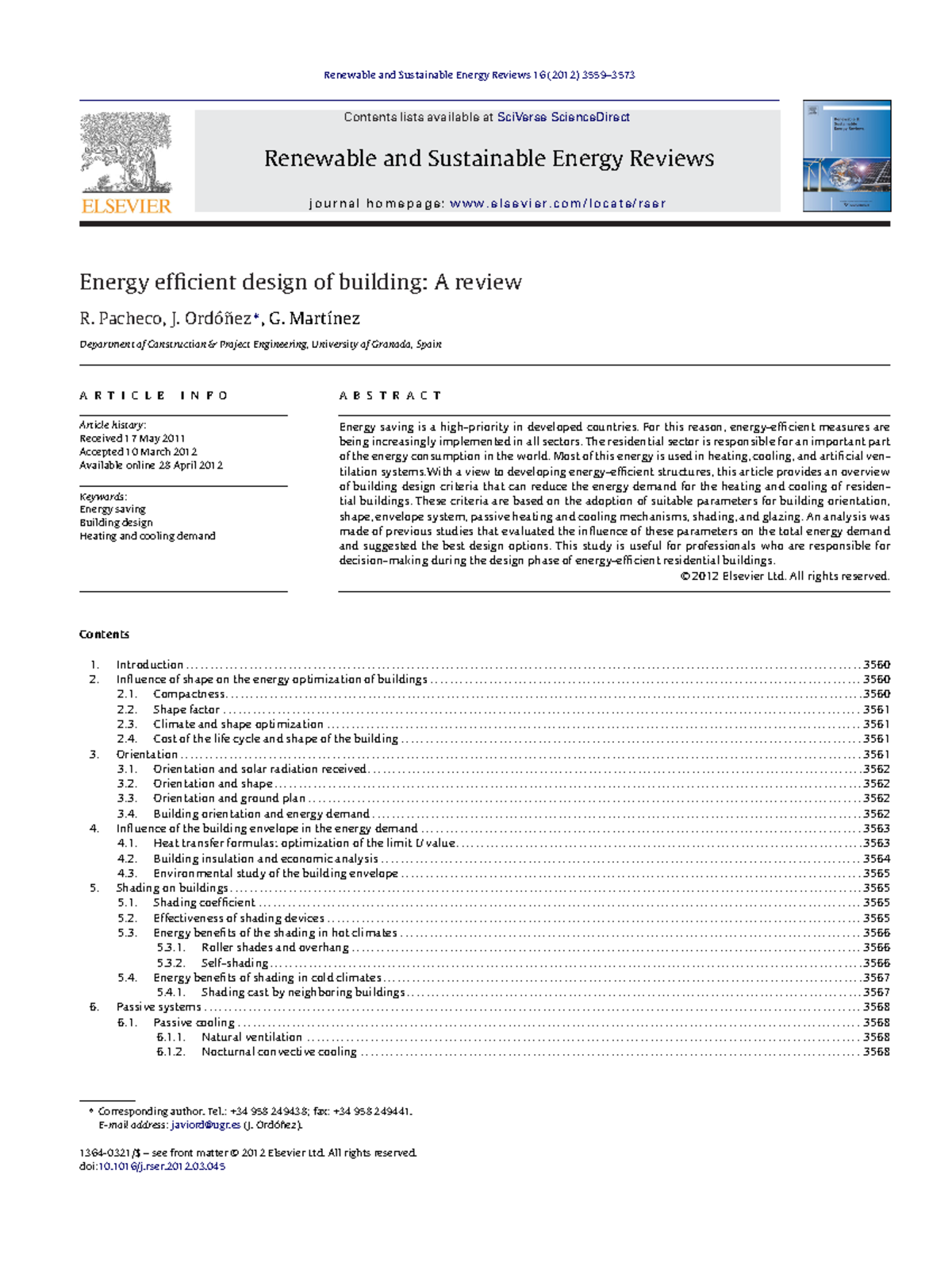 Pacheco 2012 - REFENCE BOOK - Renewable and Sustainable Energy Reviews ...