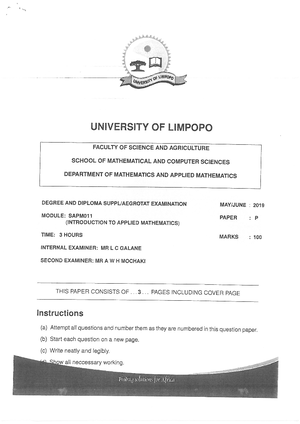 SAPM011-PART2- Mechanics Study Notes-2018 - Introduction to Applied ...