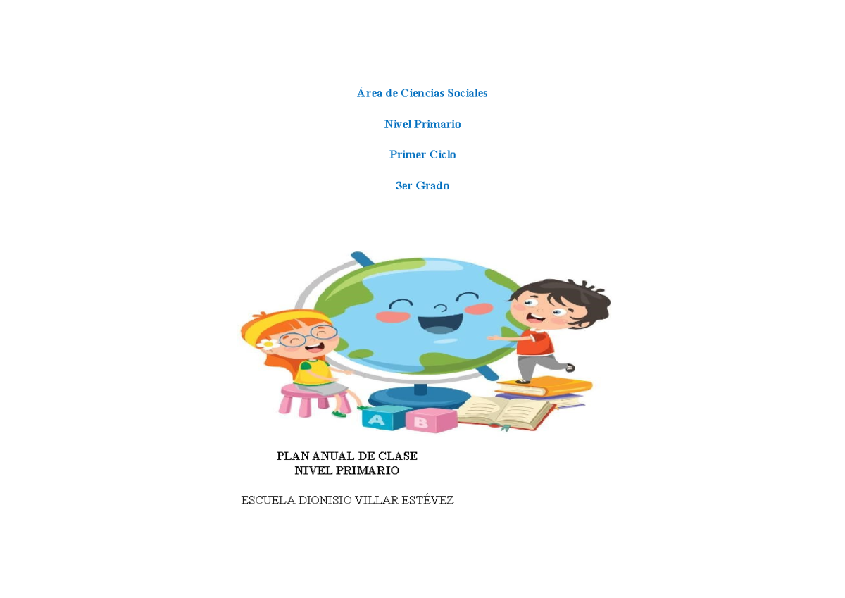 Planificación Anual 3er Ciencias Sociales - Área de Ciencias Sociales ...