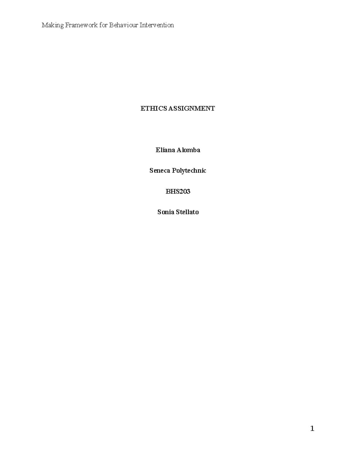 Assignment 3 - article review - ETHICS ASSIGNMENT Eliana Alomba Seneca ...