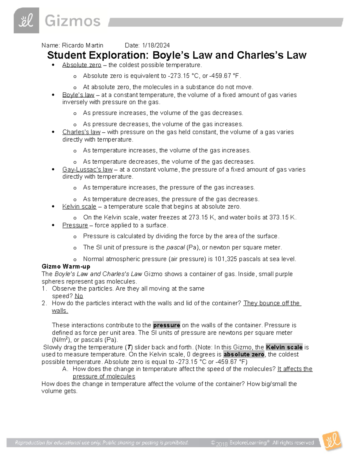 Boyles Charles SE - ppppppr r - Name: Ricardo Martin Date: 1/18 ...