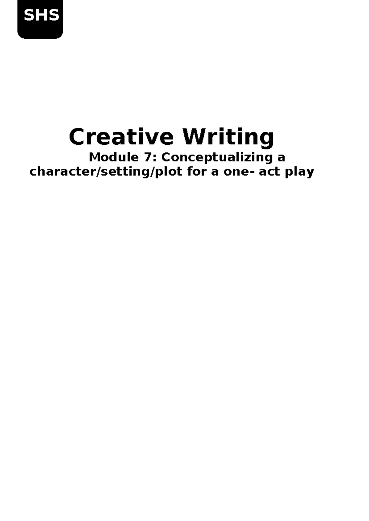 Grade 11 Freud Module and Activities - SHS Creative Writing Module 7 ...