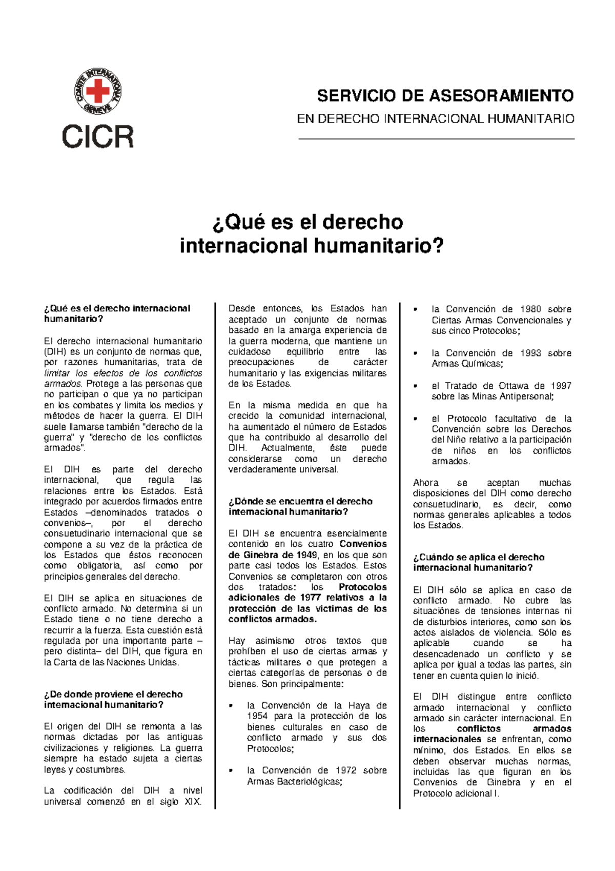 Que es el DIH - dada - SERVICIO DE ASESORAMIENTO EN DERECHO ...