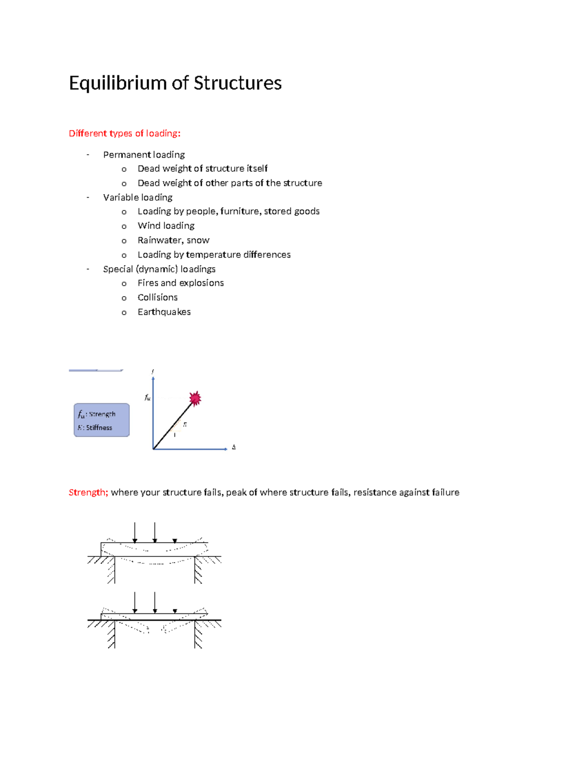 Equilibrium - iufdsasj; - Equilibrium of Structures Different types of ...