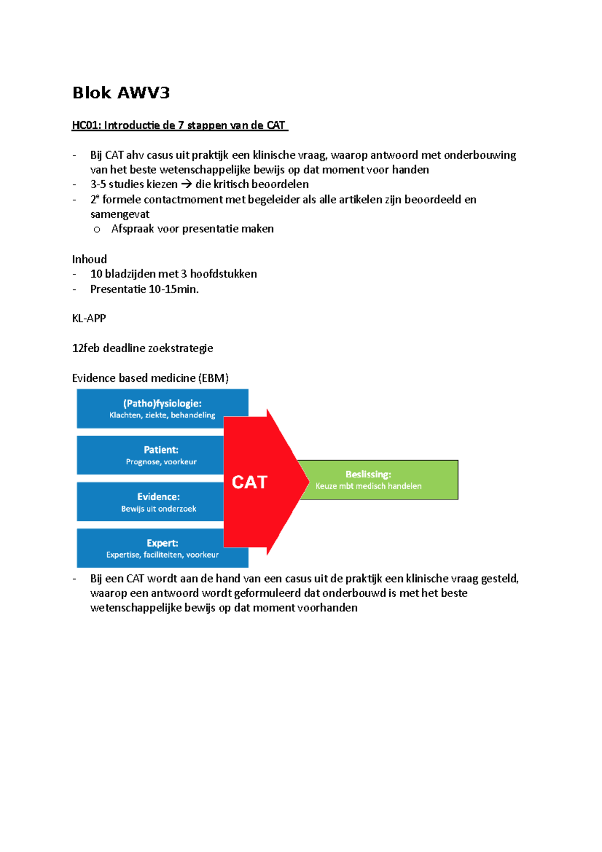 Blok AWV3 - Aantekeningen hoorcolleges blok awv3 - Blok AWV HC01 ...
