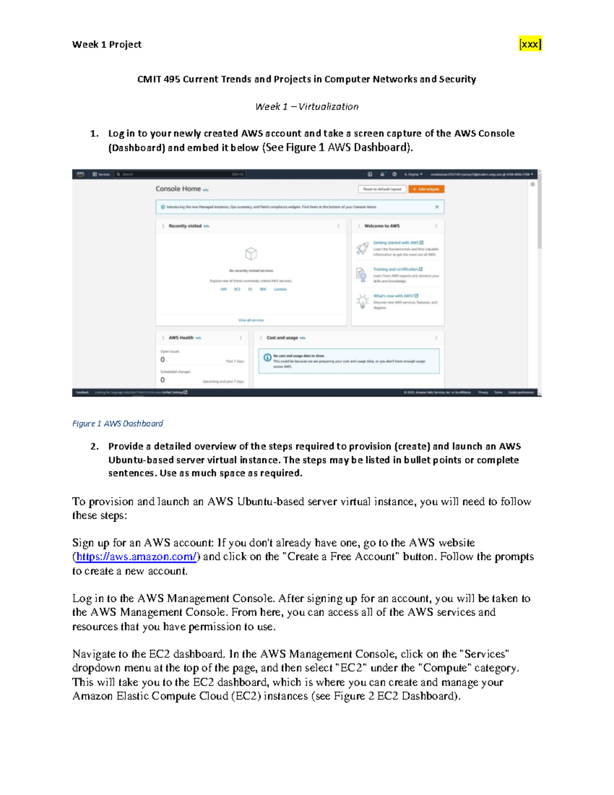 Virtualization Assignment - CMIT 495 Current Trends and Projects in Computer Networks and ...