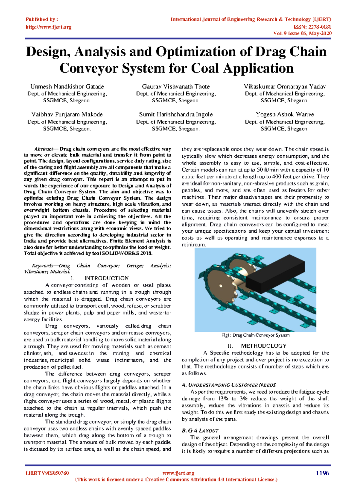 Design Analysis and Optimization of Drag Chain Con - Design, Analysis ...