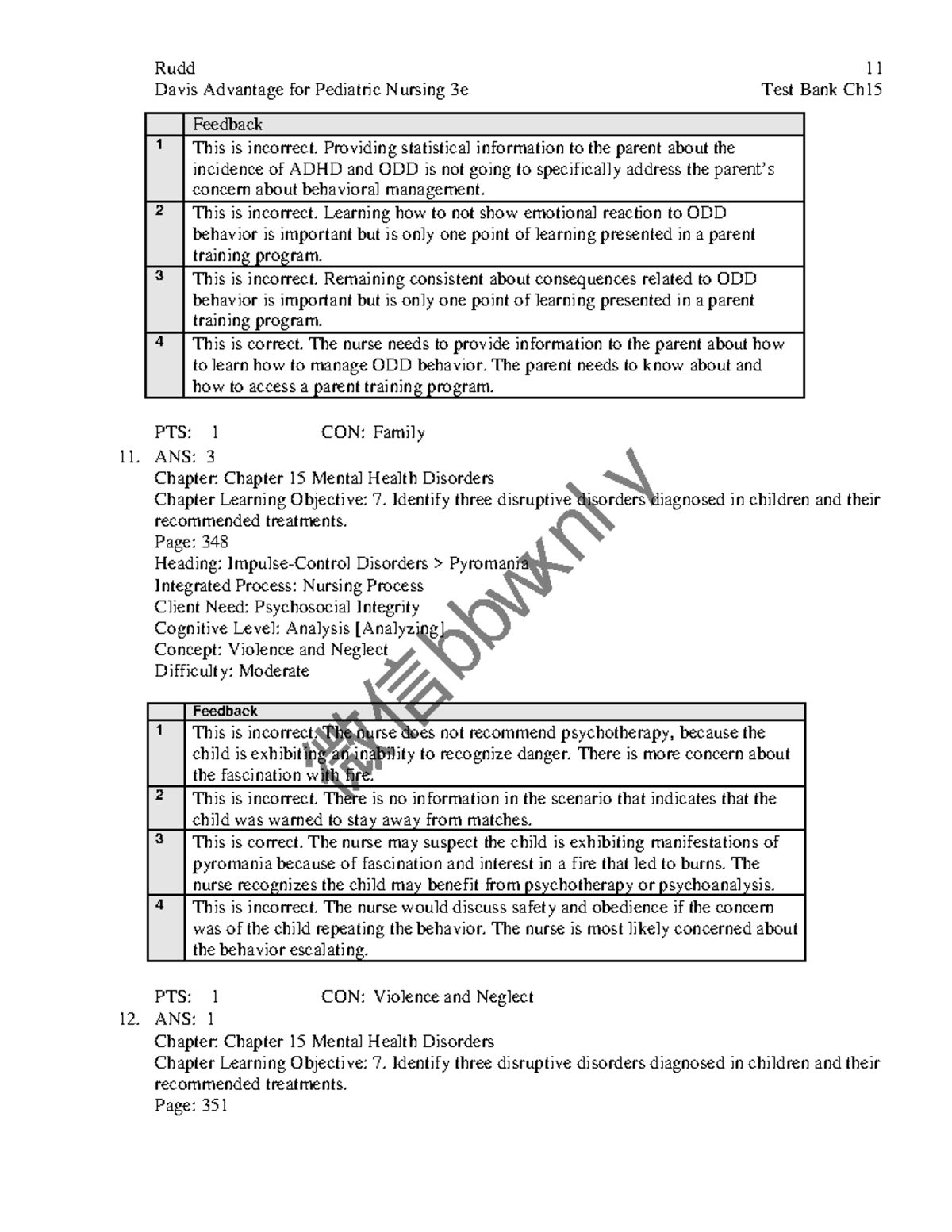 Test bank pediatric nursing critical components of nursing care 3rd ...
