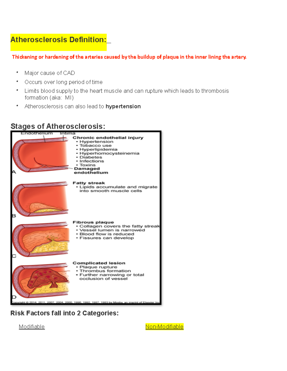 Atherosclerosis: What You Need to Know