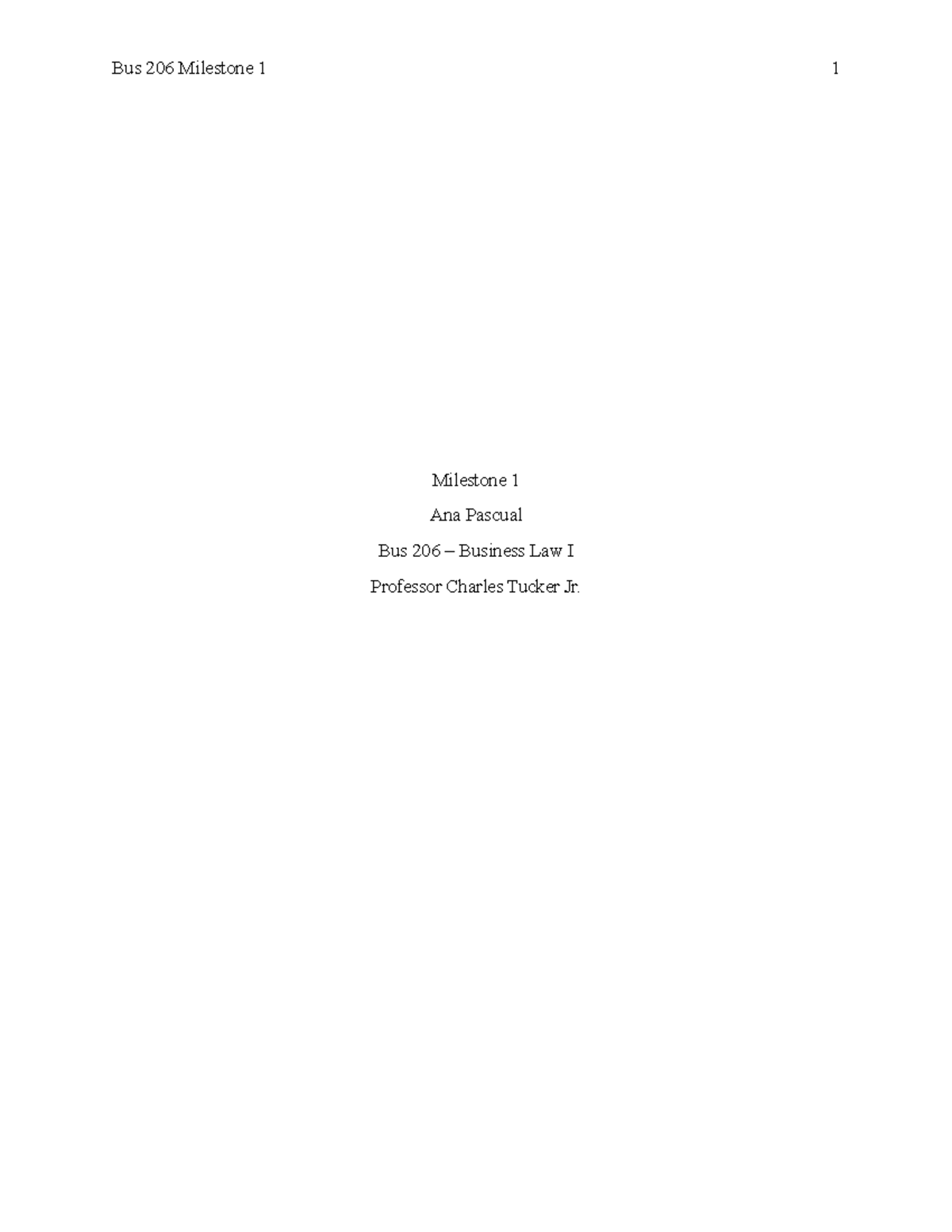 Bus 206 Milestone 1: Balfour v. Balfour Case Overview - Studocu