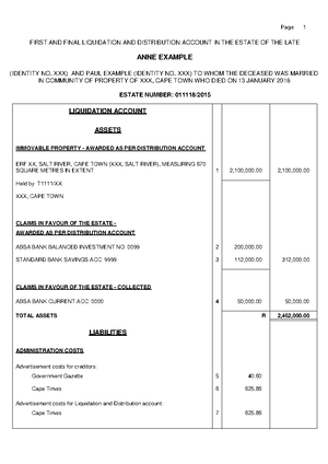 [Solved] how to calculate the usufruct - Taxation of Estate (TAX3703 ...